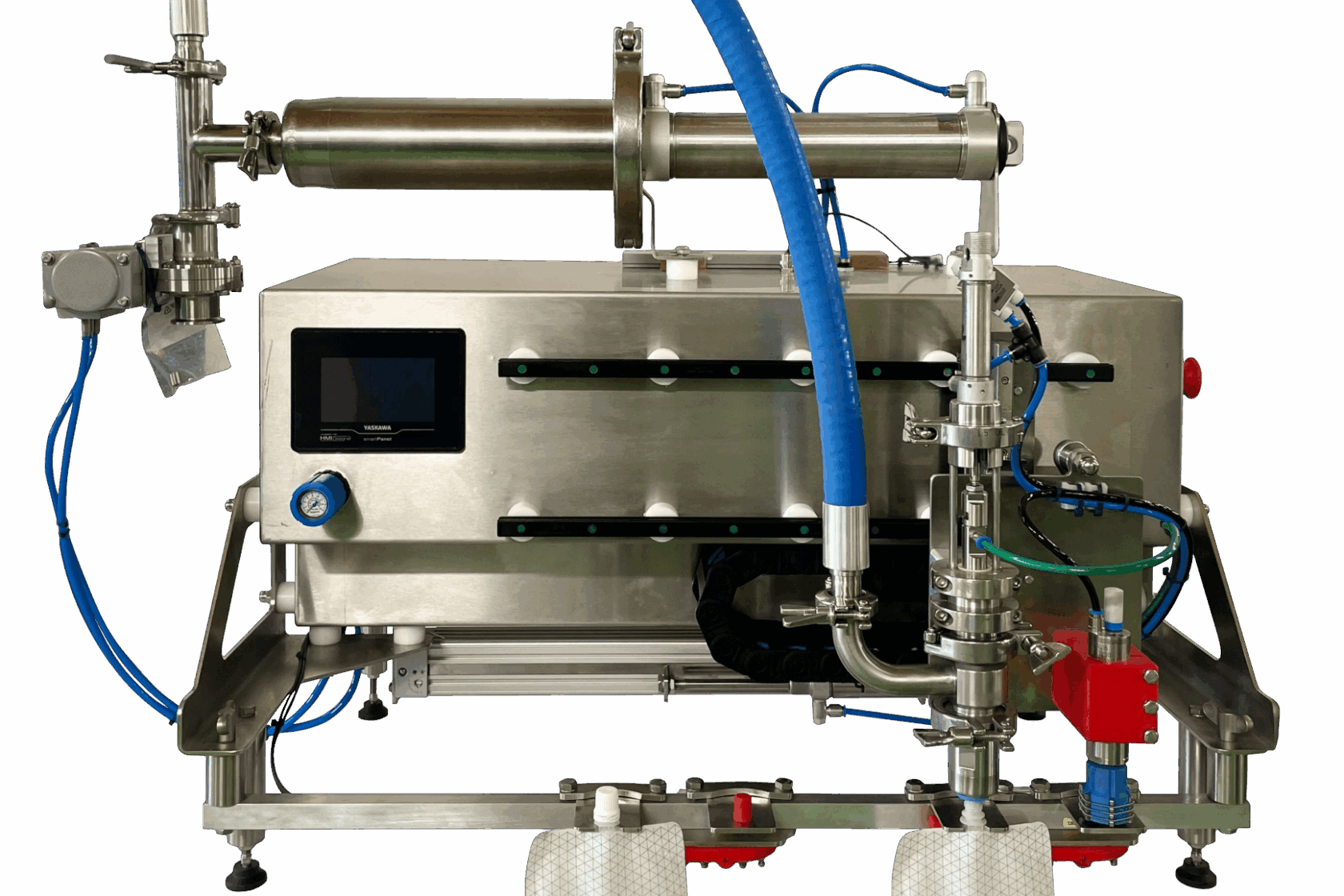 Machinery for spout insertion, pouch filling & pouch capping - Scaldopack